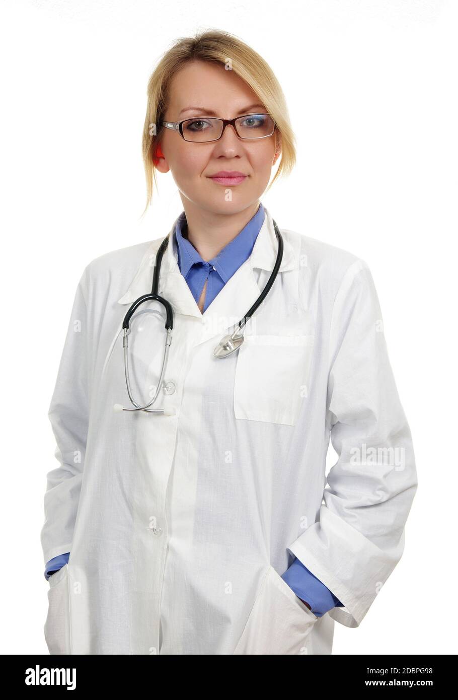 Female blond doctor Stock Photo - Alamy