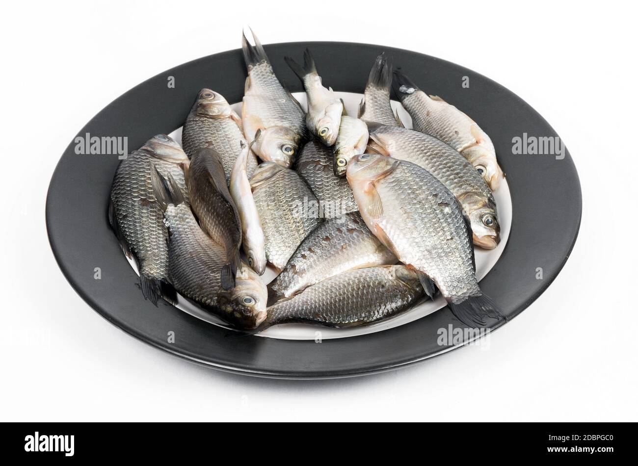 Crusian carp fish on the plate Stock Photo - Alamy