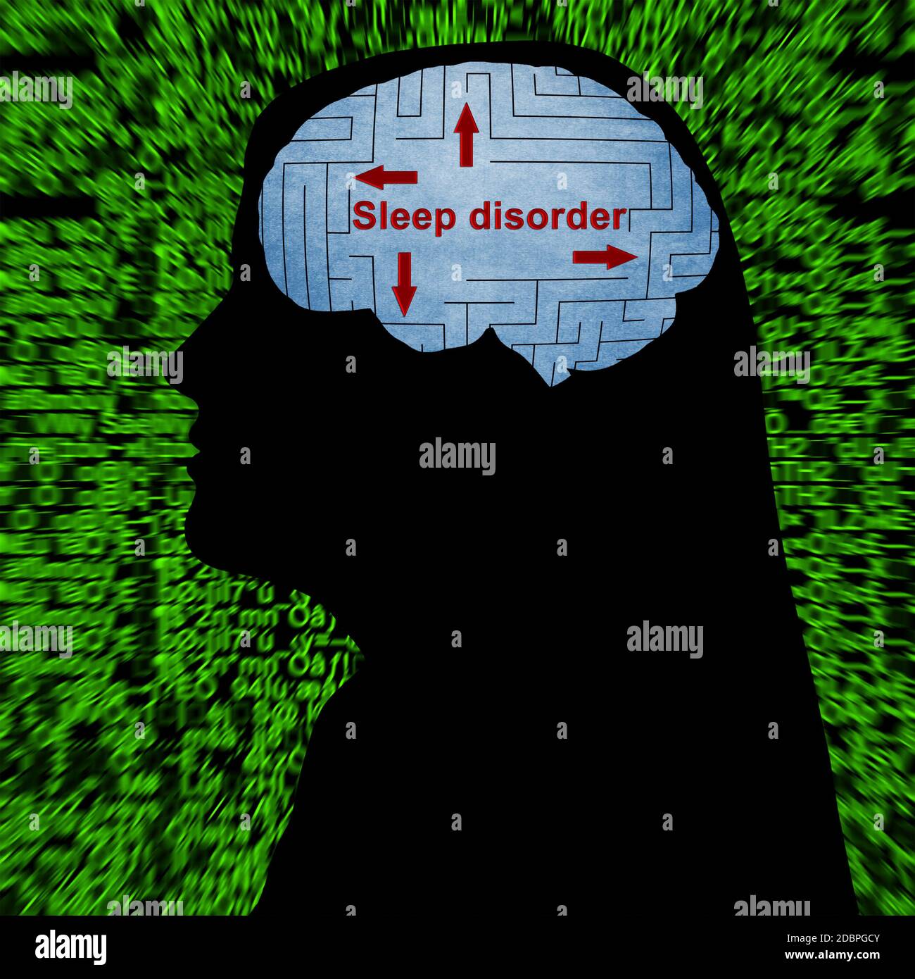 Sleep disorder in mind Stock Photo - Alamy