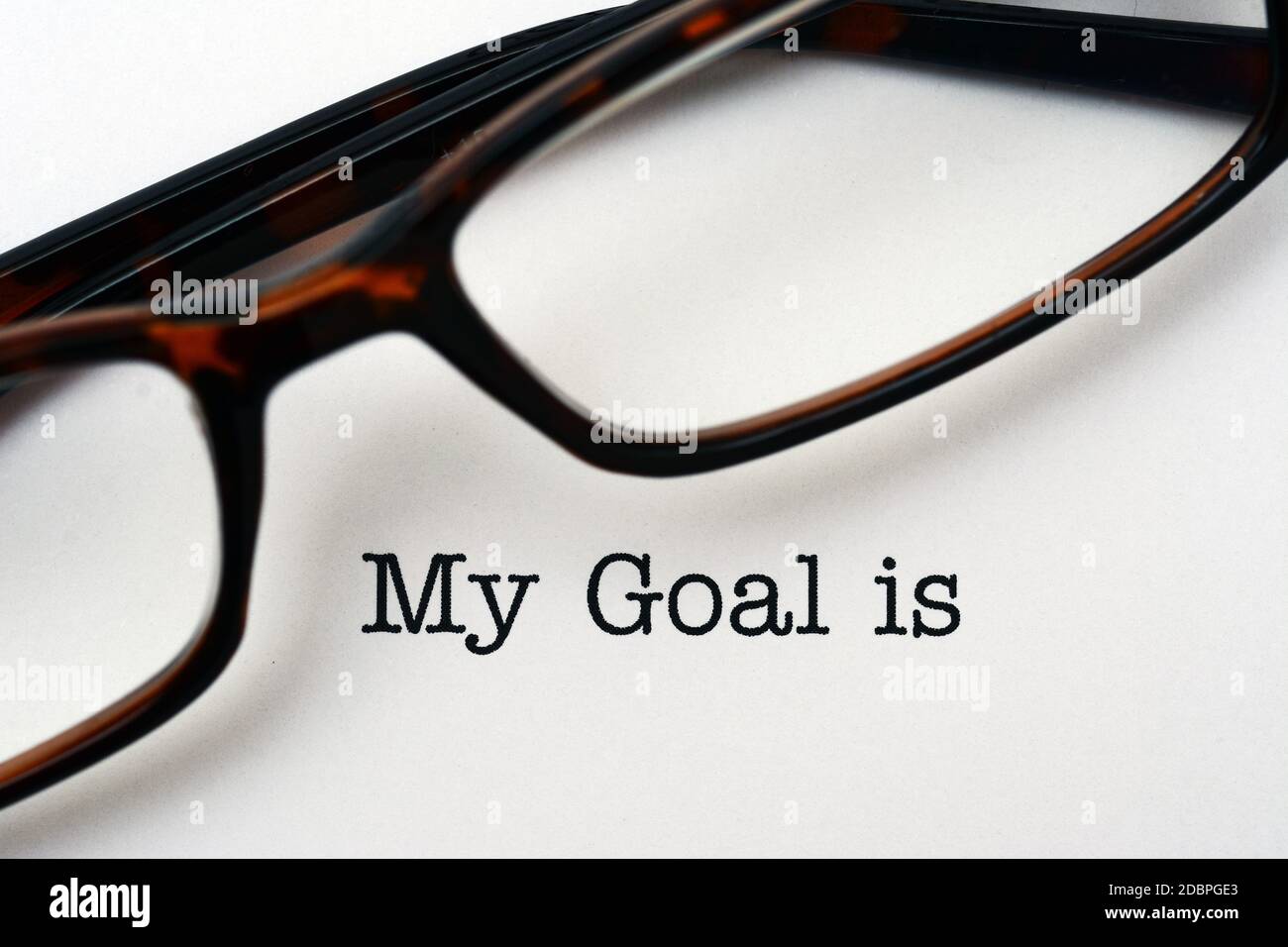 My goal is Stock Photo - Alamy