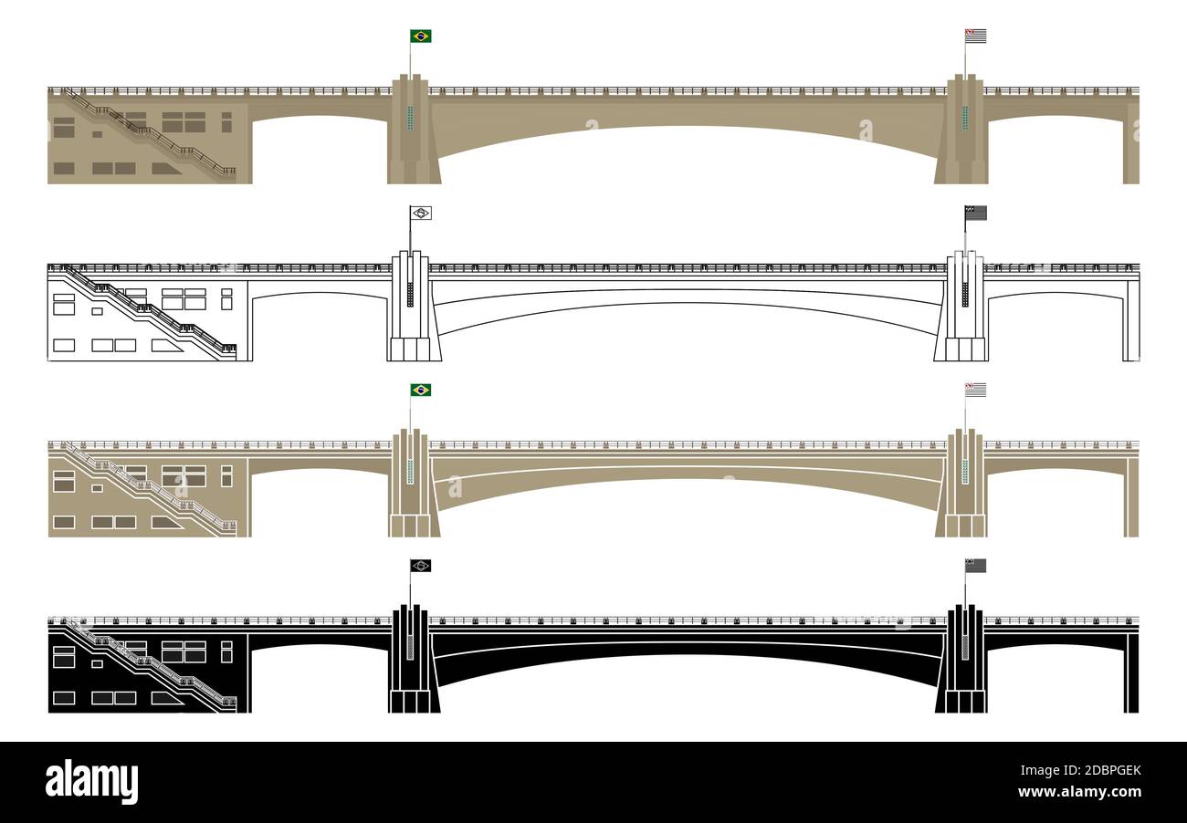 Viaduct walkway Stock Vector Images - Alamy