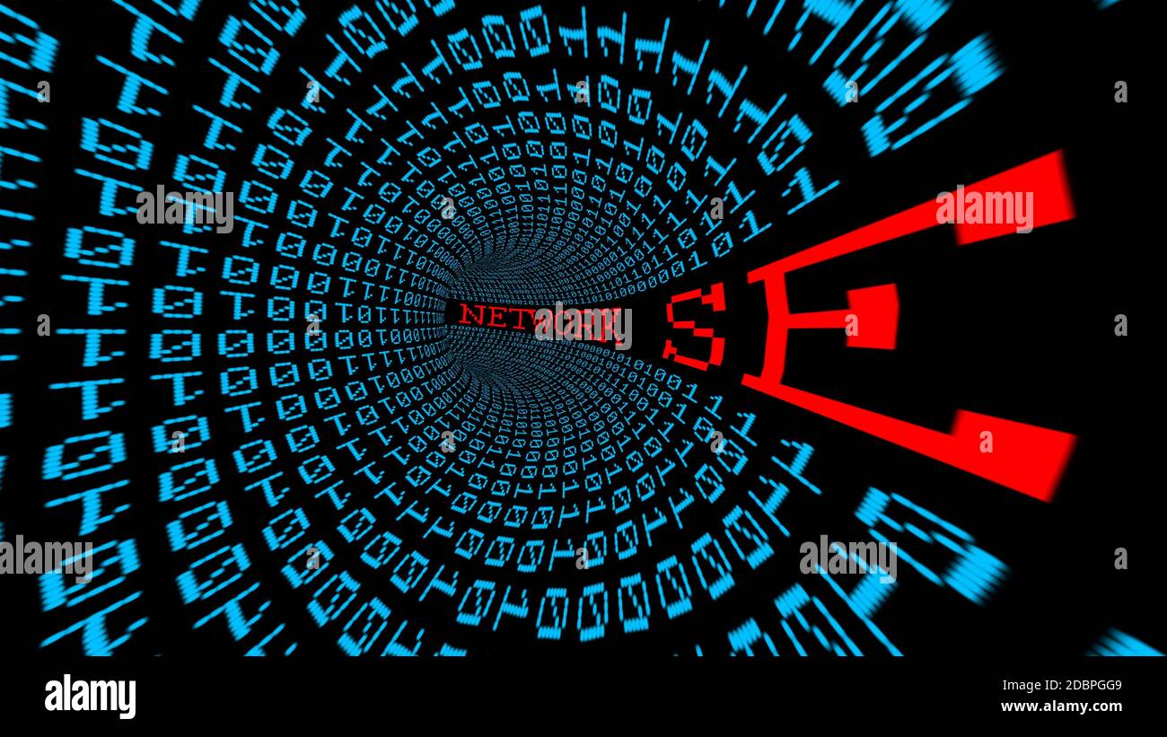Network data tunnel Stock Photo - Alamy