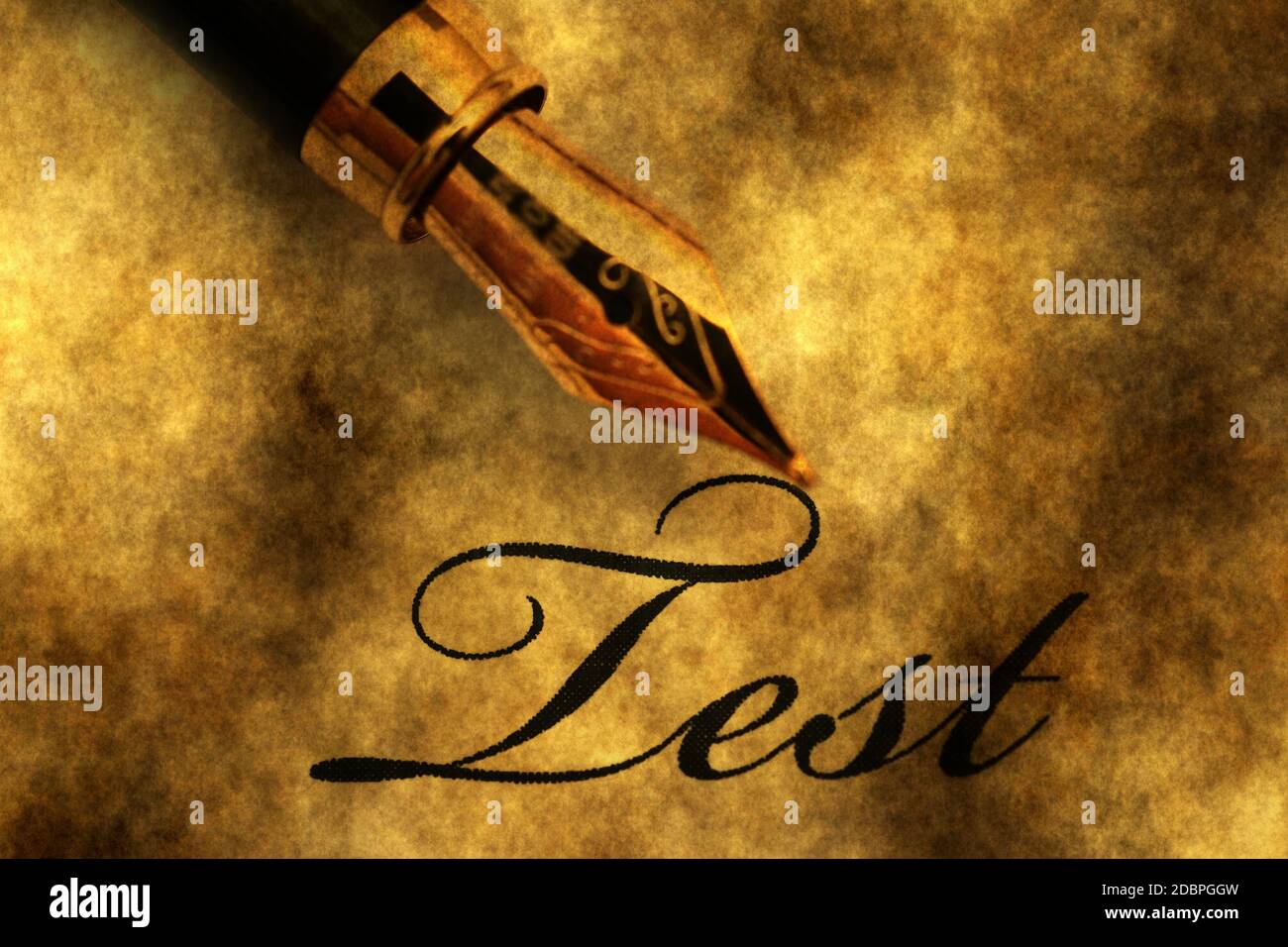 Fountain pen on test Stock Photo - Alamy