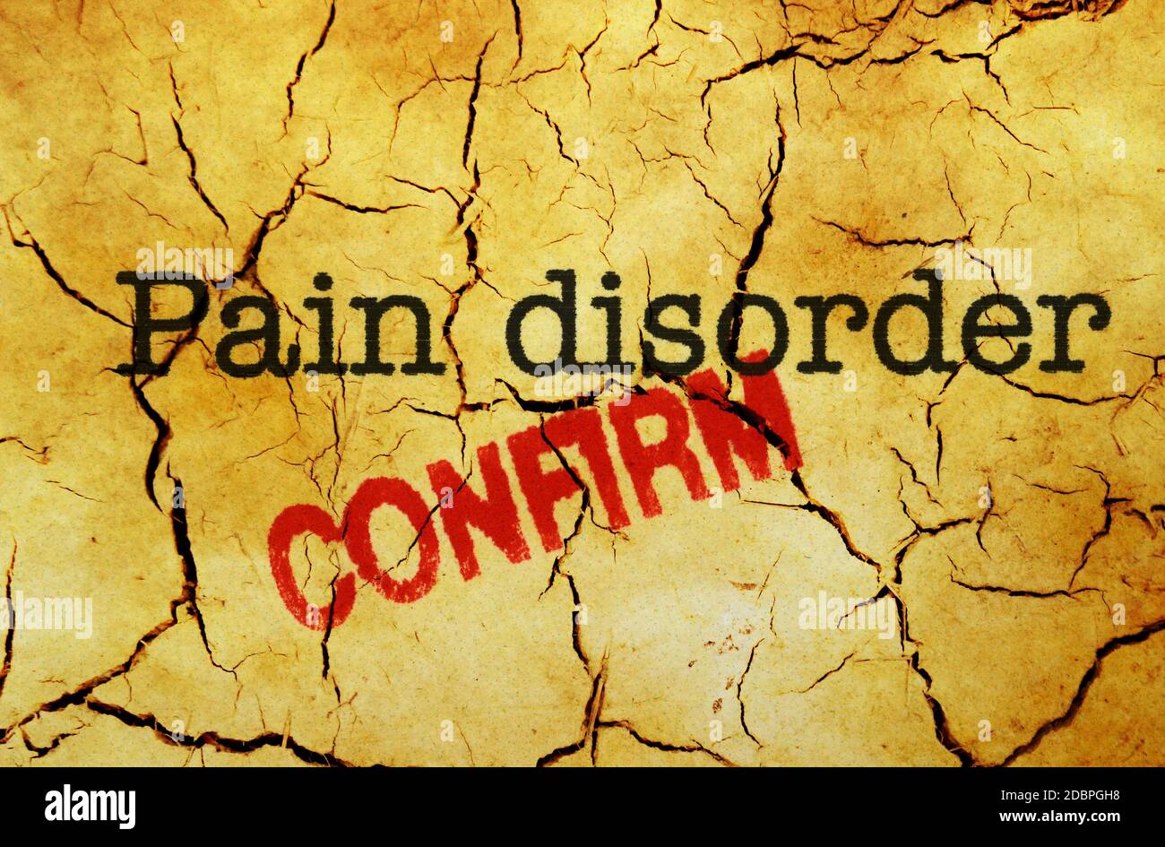 Pain disorder confirm Stock Photo - Alamy