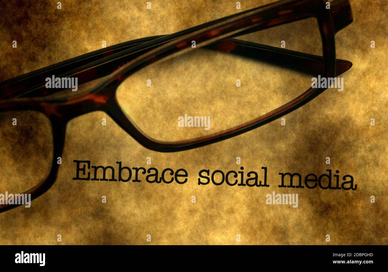 Embrace social media Stock Photo - Alamy