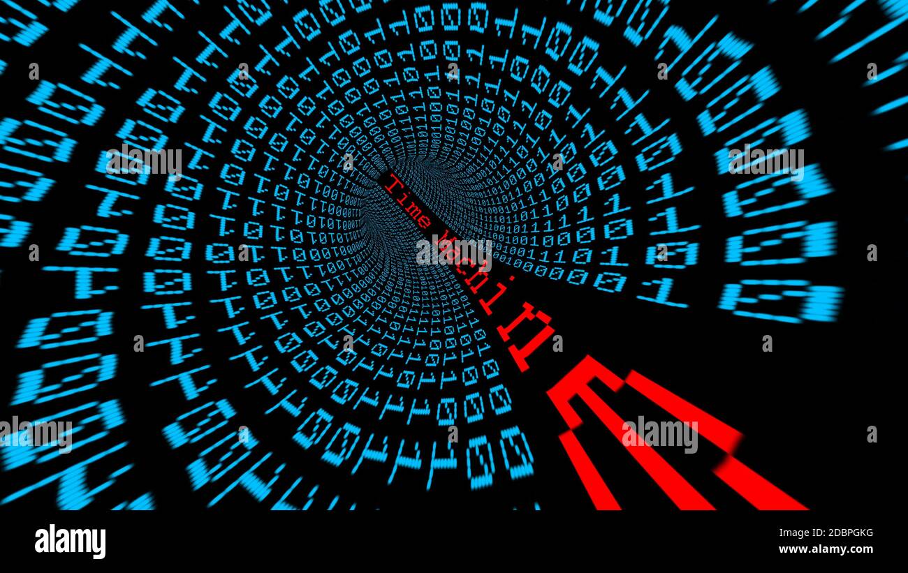 Time machine data tunnel Stock Photo - Alamy