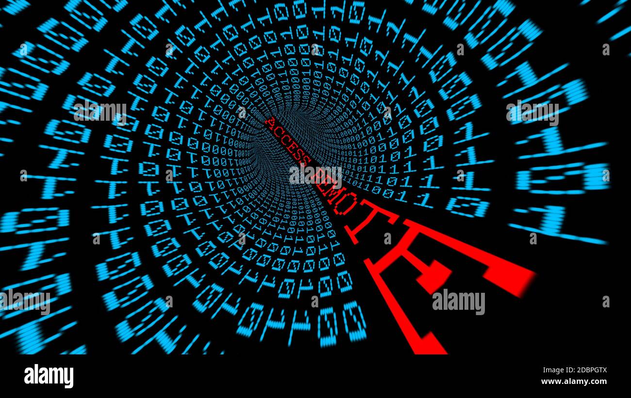 Remote access data tunnel Stock Photo - Alamy