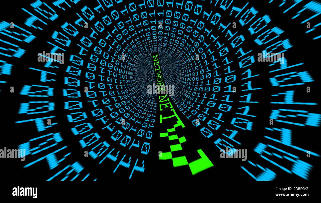 Network data tunnel Stock Photo - Alamy