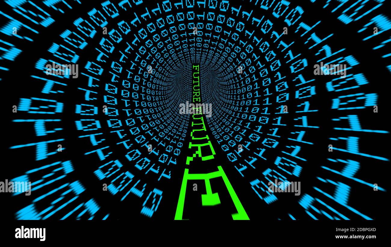 Future data tunnel Stock Photo - Alamy