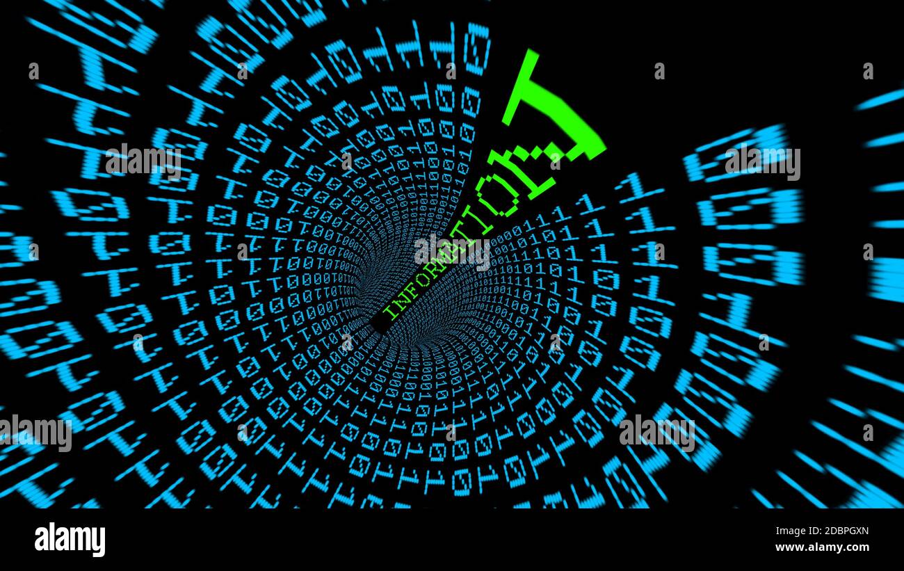 Information data tunnel Stock Photo - Alamy