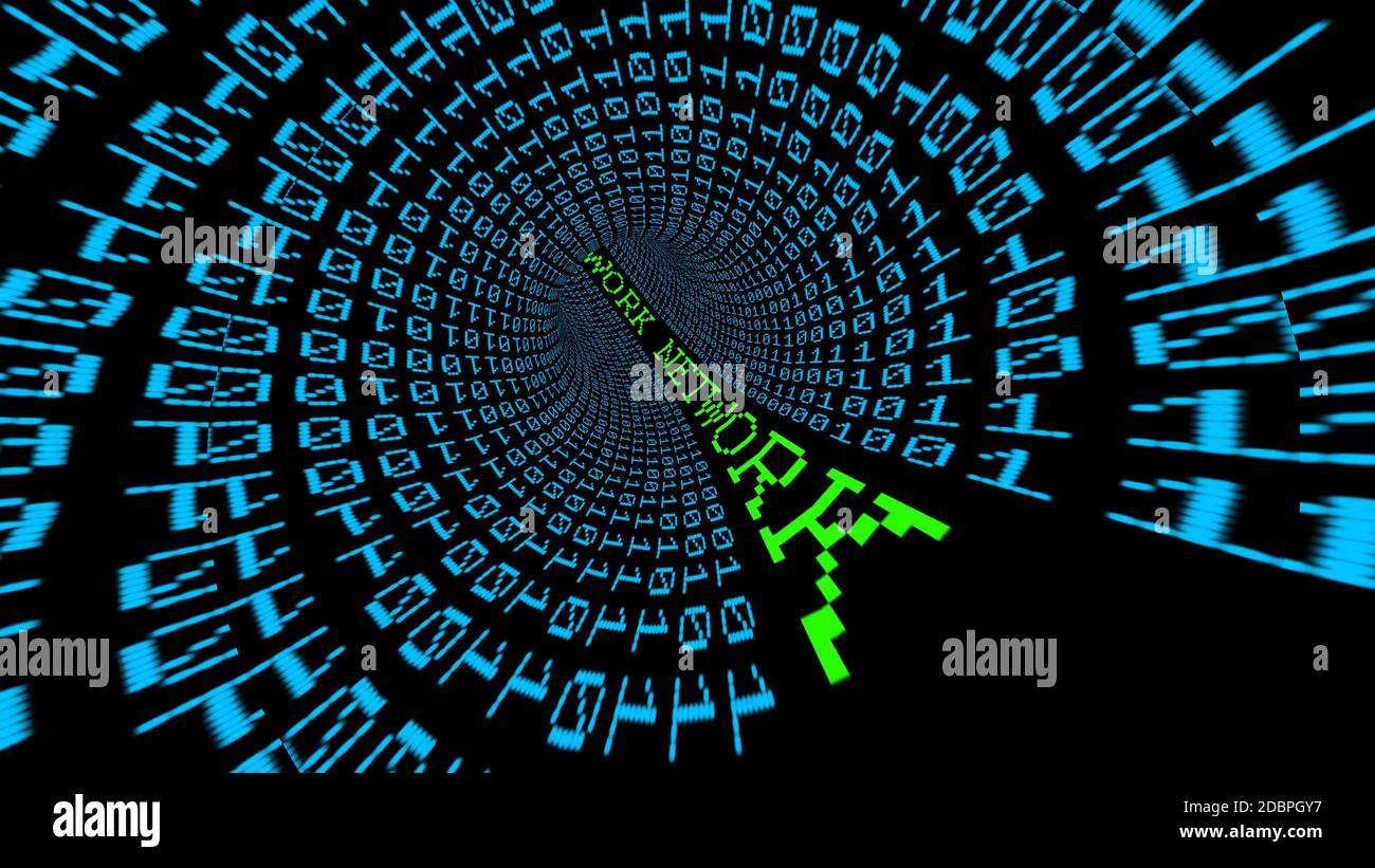 Network data tunnel Stock Photo - Alamy