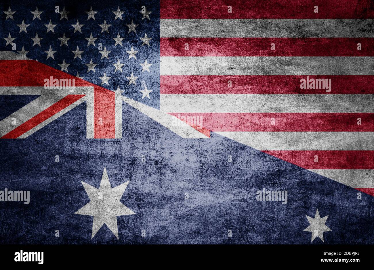 Country relations. Flags on textured background Stock Photo - Alamy