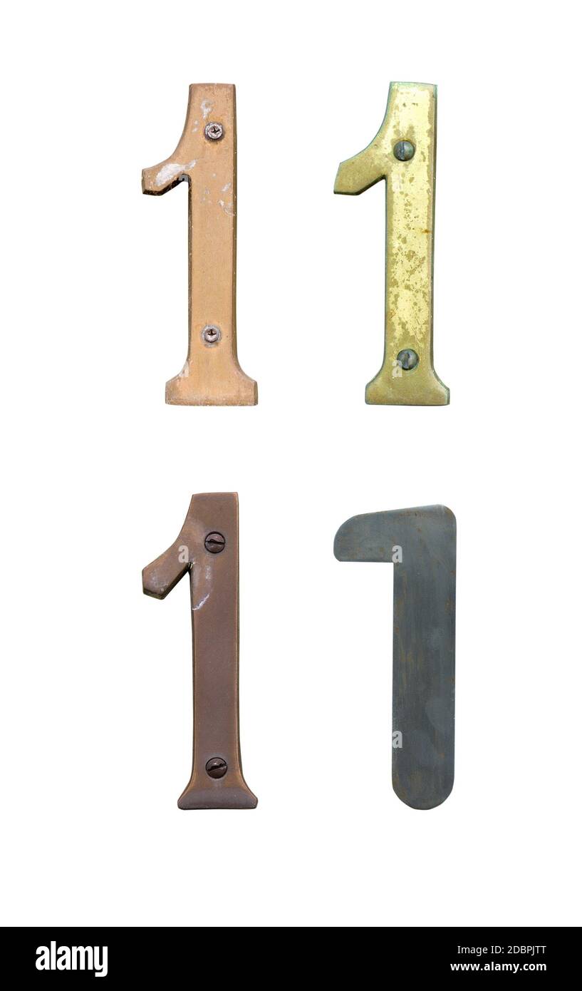 Old house number signs Stock Photo - Alamy