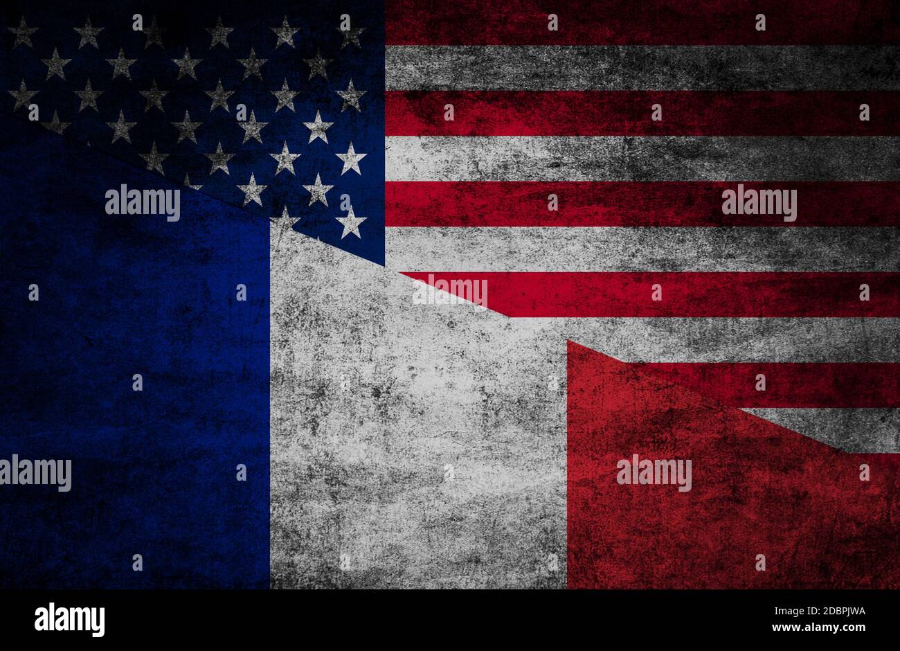 Country relations. Flags on textured background Stock Photo - Alamy