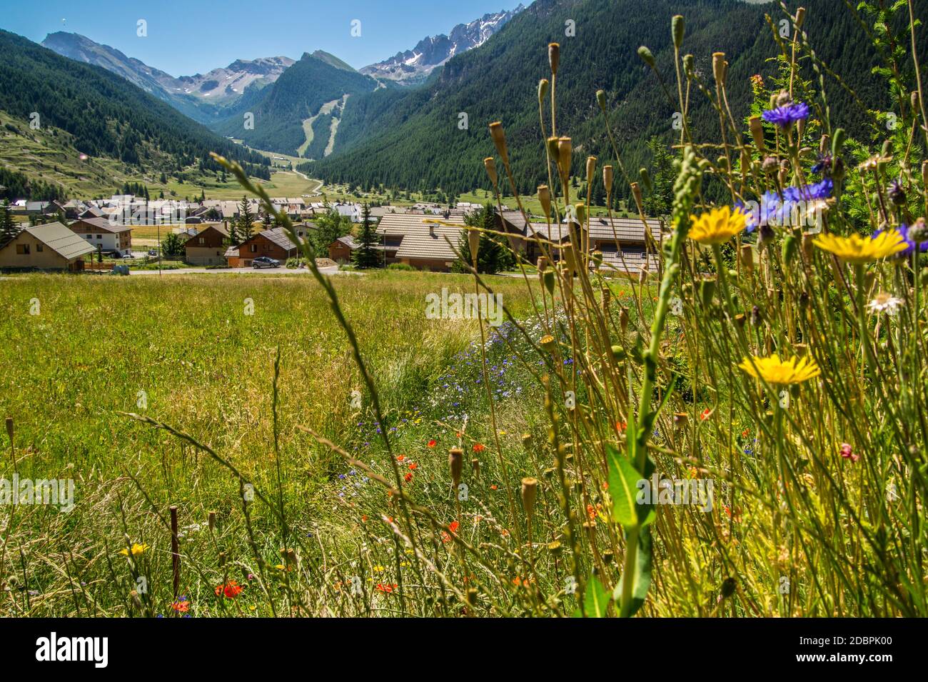 village of queyras regional park Stock Photo - Alamy