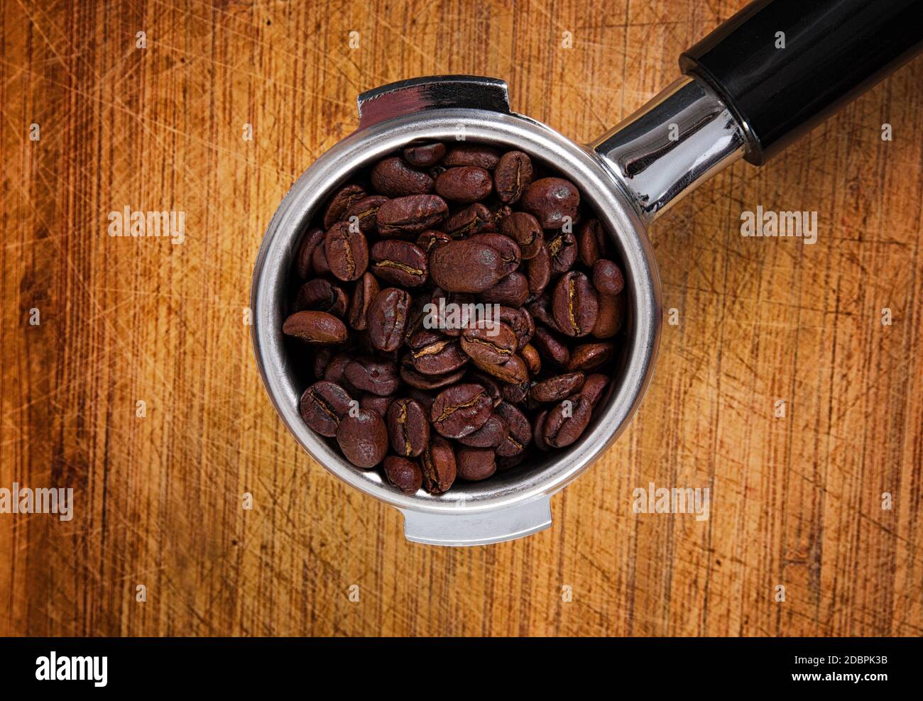 Grinder and filter for the coffee making Stock Photo - Alamy