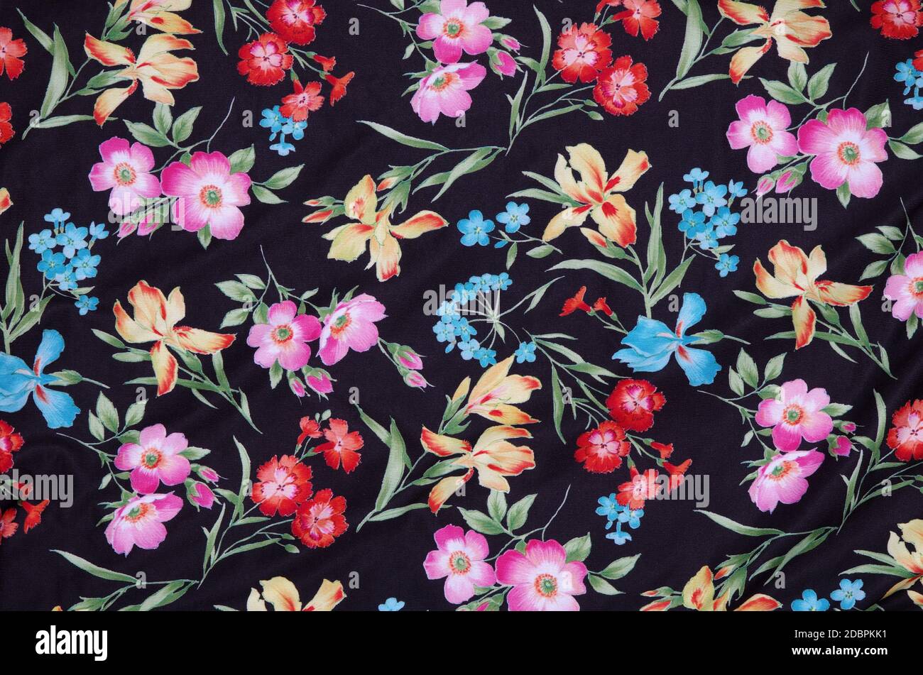 abstract floral fabric Stock Photo - Alamy