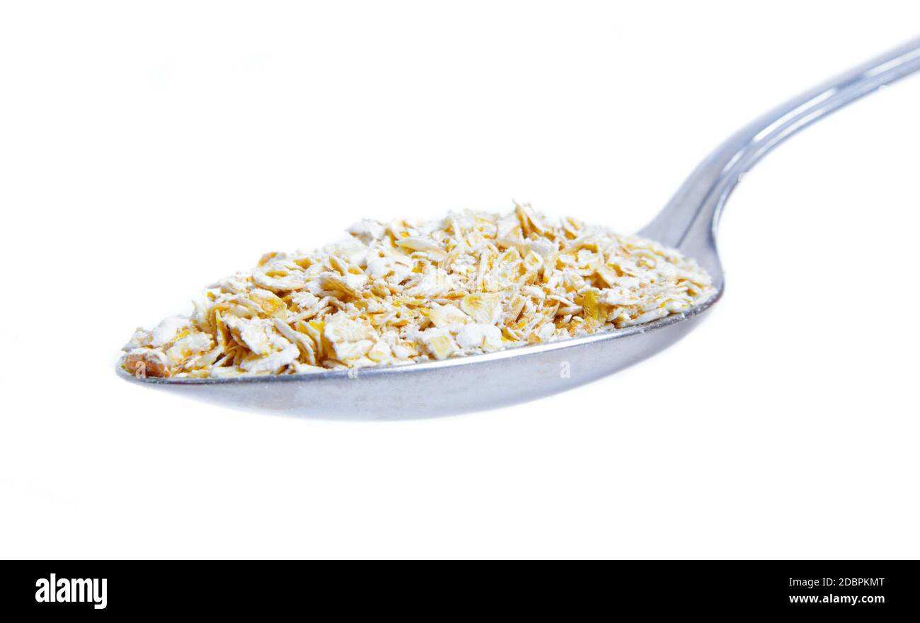 Spoon muesli cereal oats Cut Out Stock Images & Pictures - Alamy