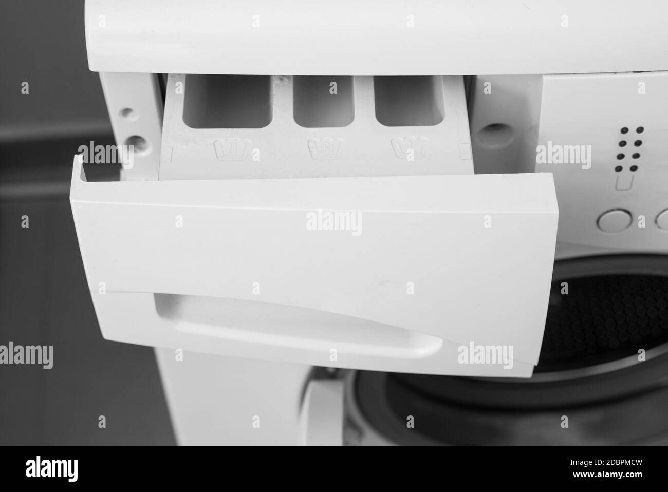 Details of the washing machine Stock Photo - Alamy