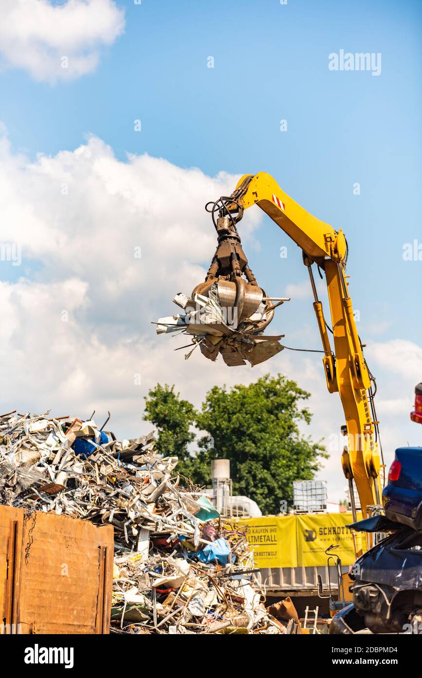 Industrial plastic waste and crane hi-res stock photography and images ...