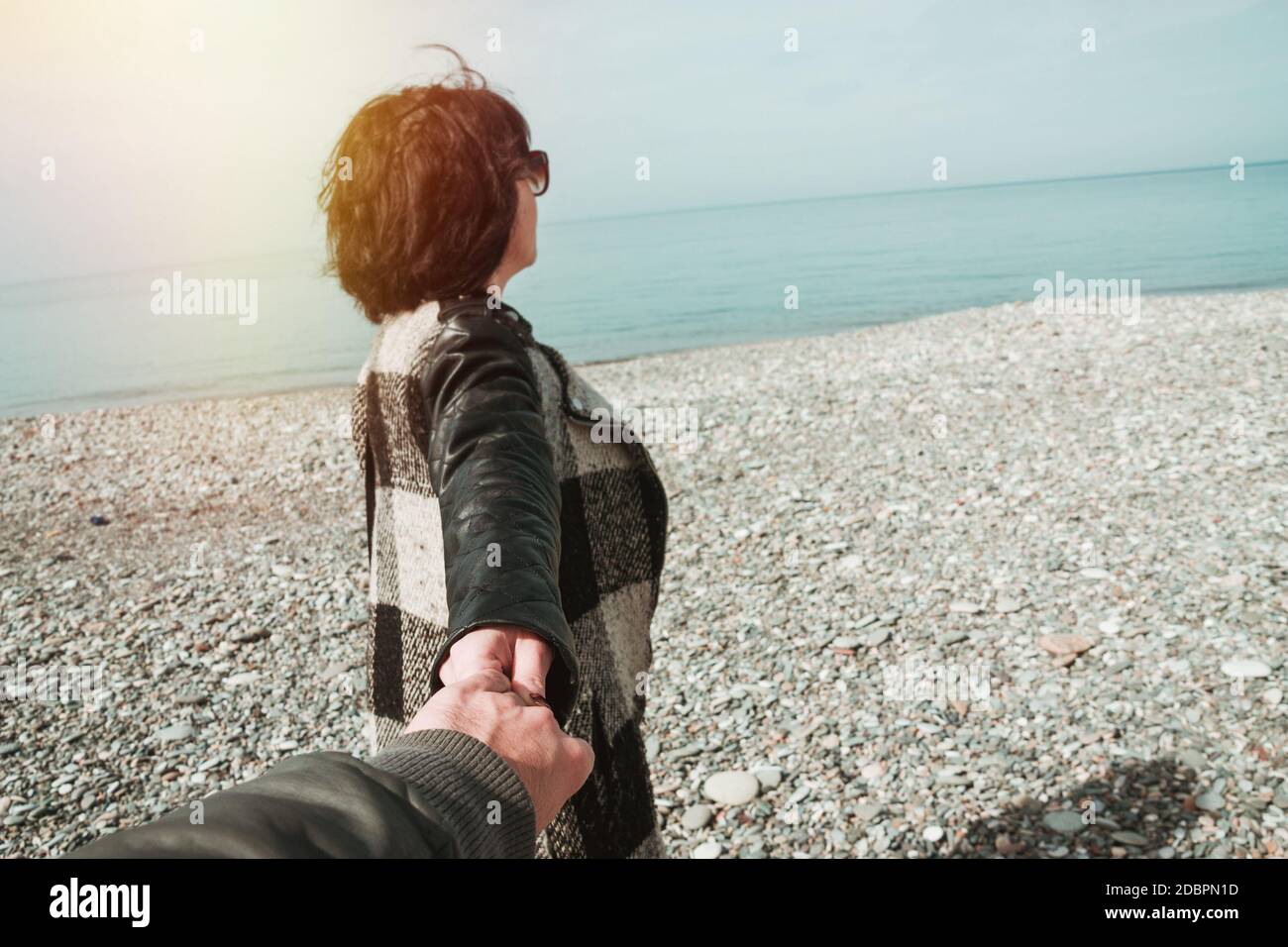 Follow me to the sea Stock Photo - Alamy