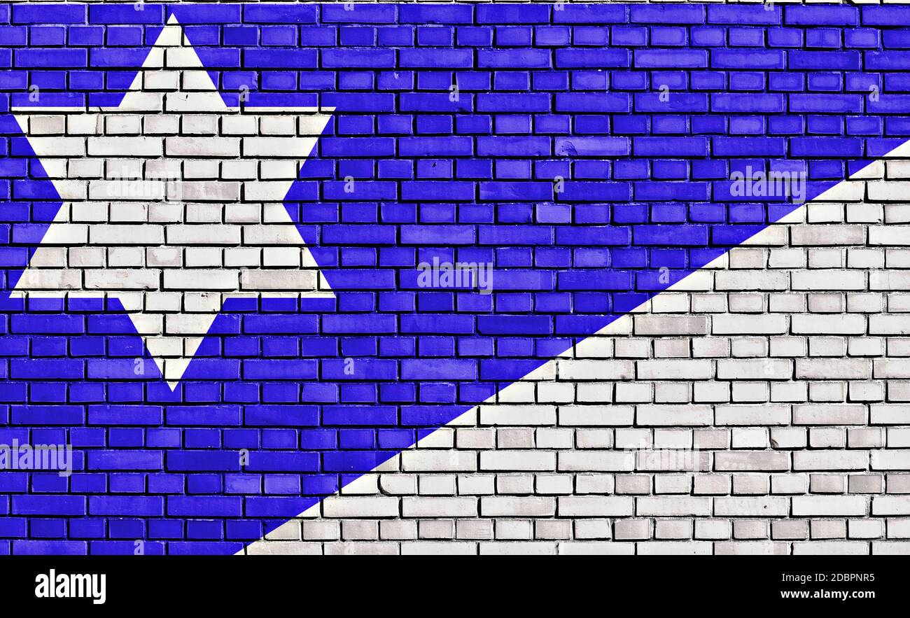 flag of Branch Davidians painted on brick wall Stock Photo - Alamy