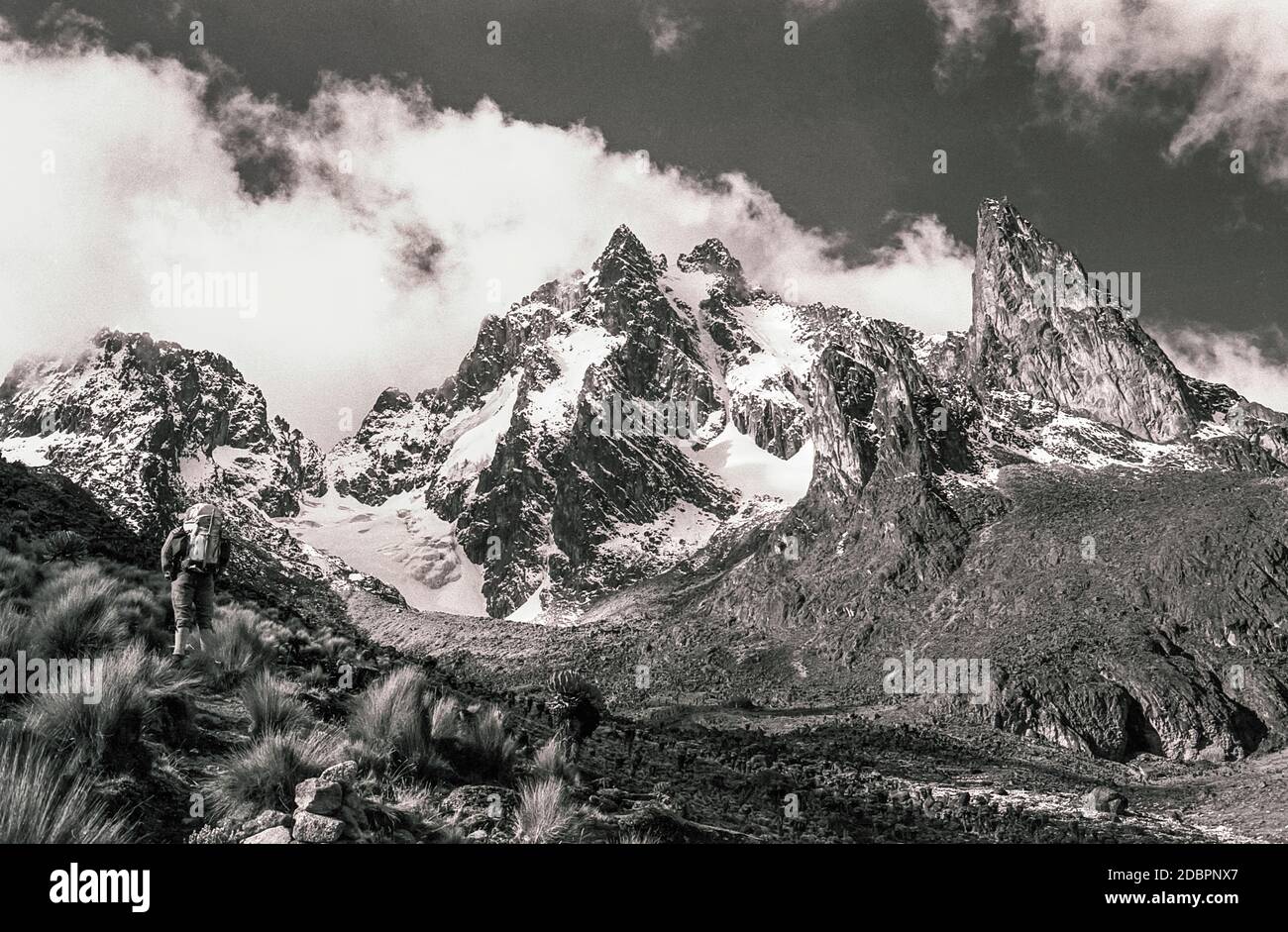 Kenya. This is Mount Kenya from the Teleki Valley as it was in 1976/77 ...