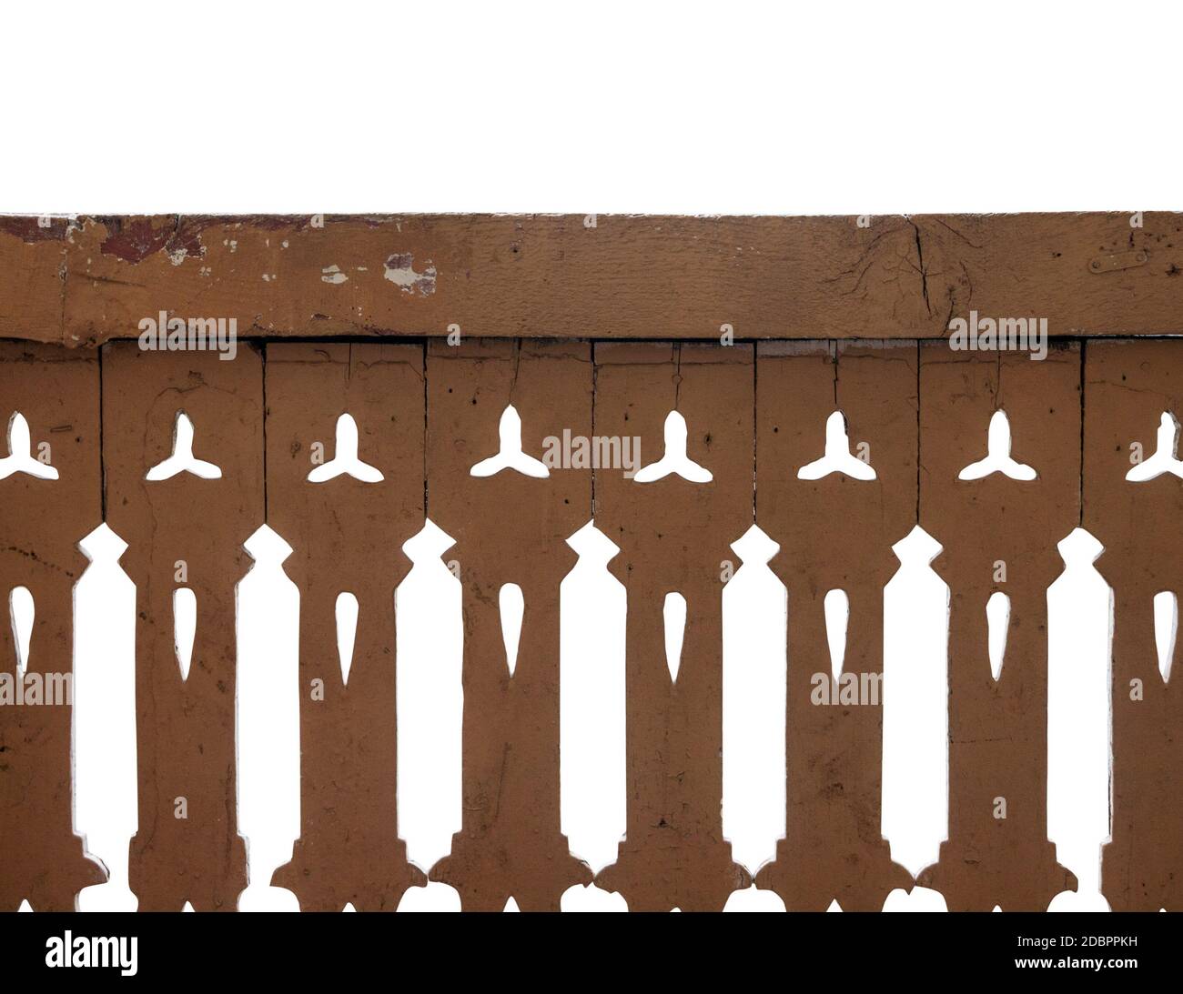 Wooden fence isolated on white Stock Photo - Alamy