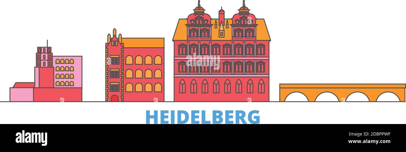 Heidelberg panoramic Cut Out Stock Images & Pictures - Alamy