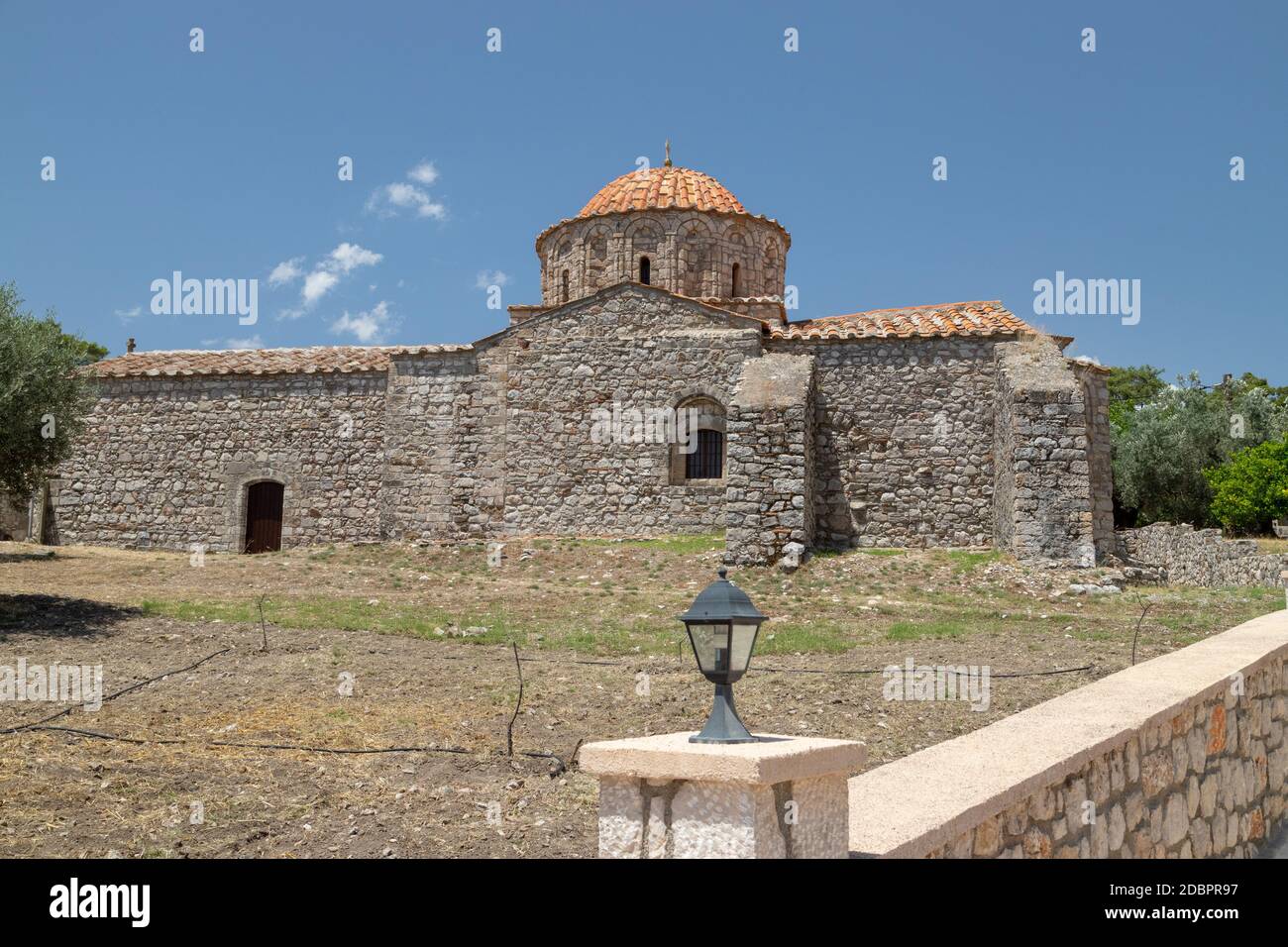 Moni Thari monastery on Rhodes island, Greece Stock Photo - Alamy