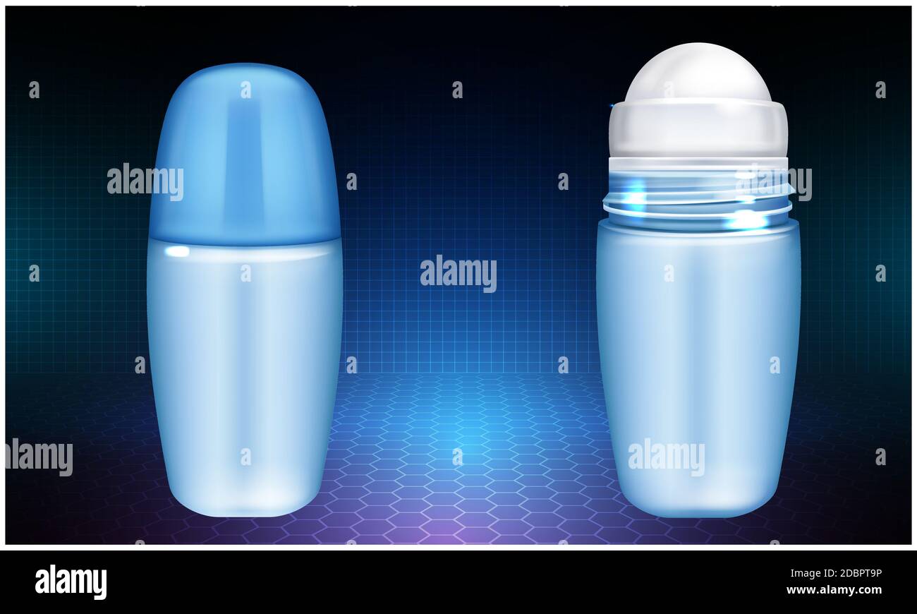 mock up illustration of male deodorant perfume on abstract background ...