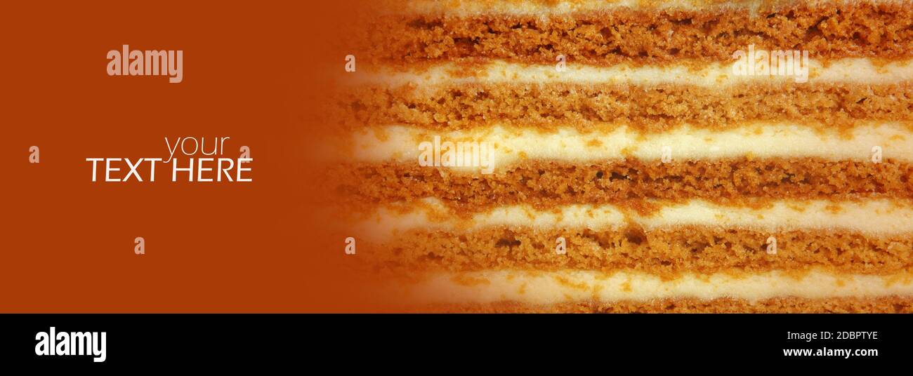 Macro cake details with the copy space Stock Photo - Alamy