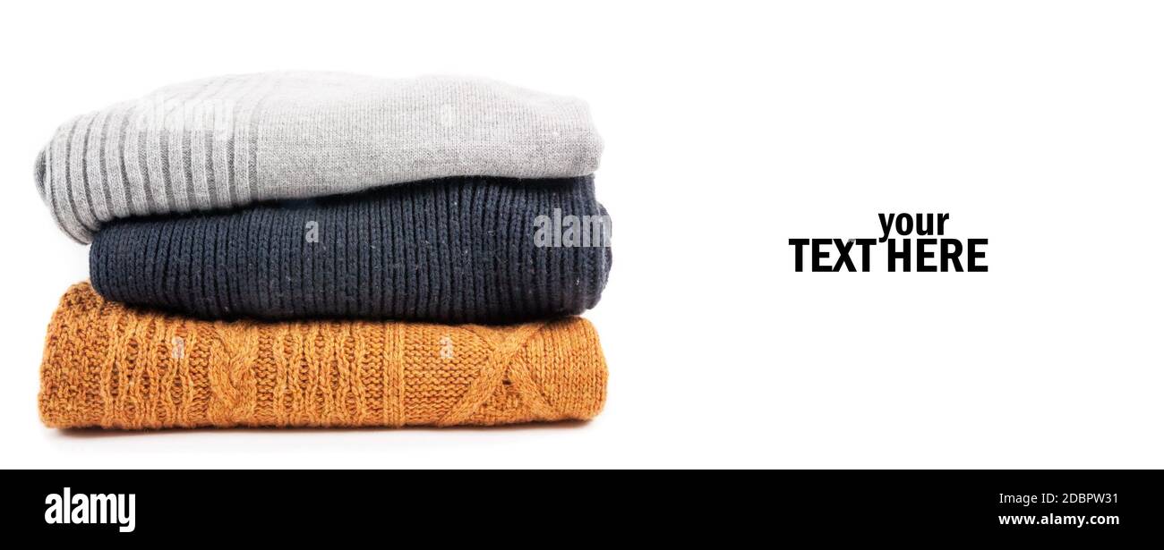 Winter sweaters wool knit Cut Out Stock Images & Pictures - Alamy