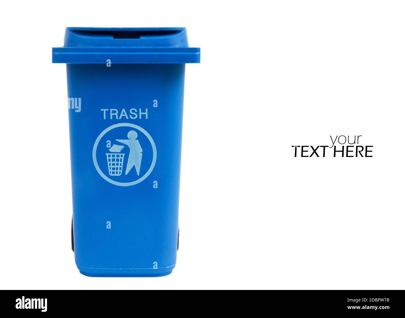 Garbage bin with the copy space Stock Photo - Alamy