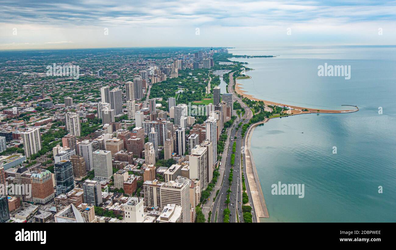 Chicago river sunset usa june hi-res stock photography and images - Alamy