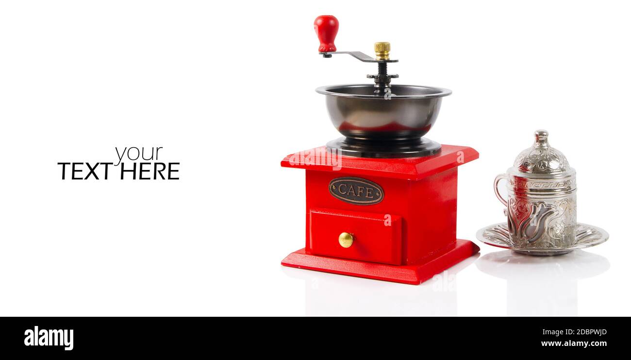 Coffee grinder with the copy space Stock Photo - Alamy