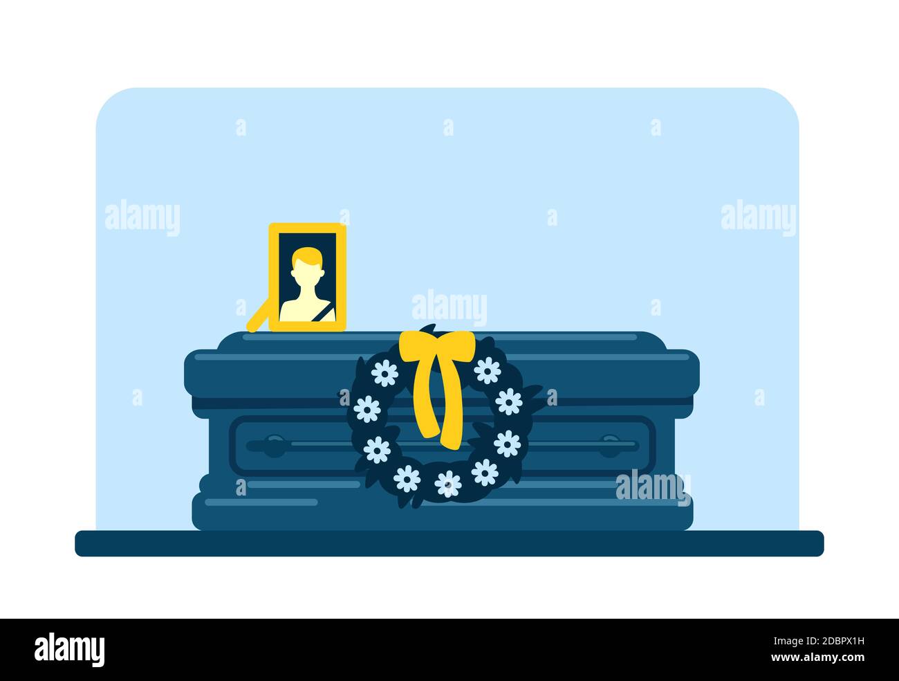 Cartoon Dead Guy Burried