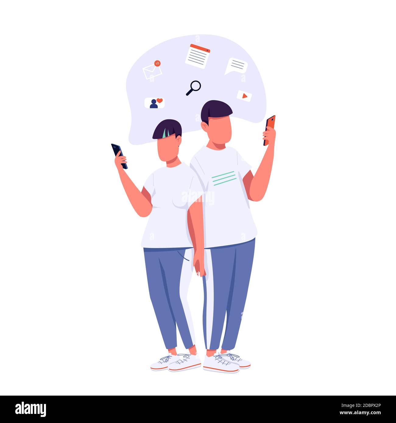 Gen z cartoon hi-res stock photography and images - Alamy