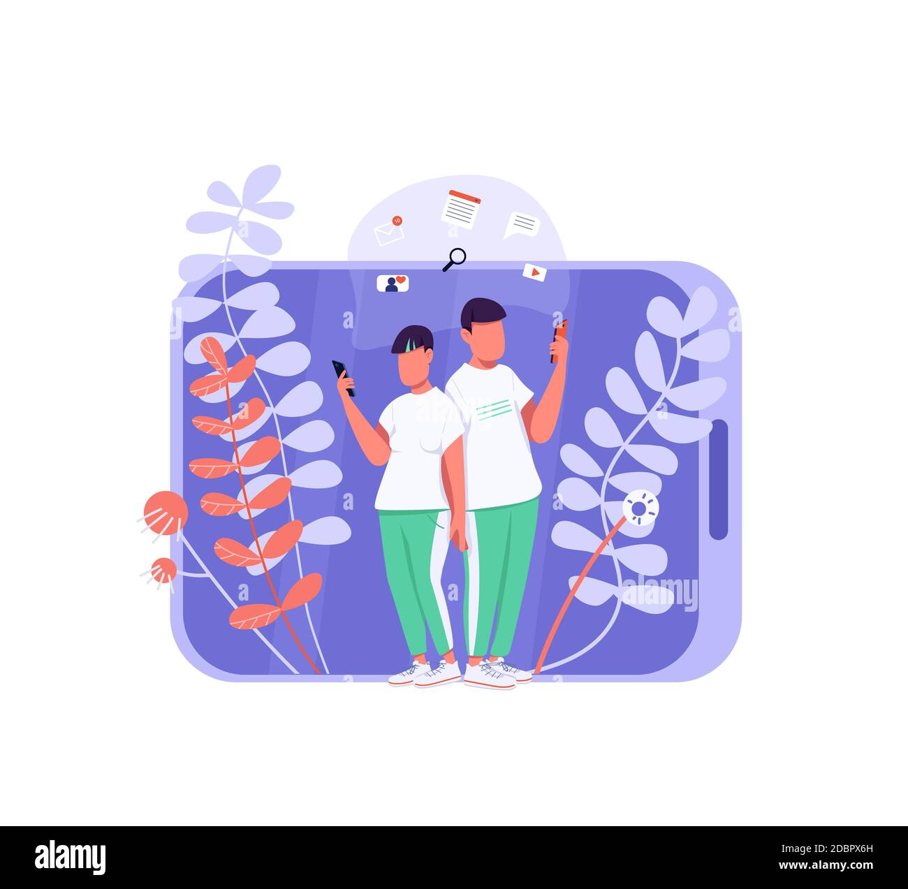 Gen z cartoon hi-res stock photography and images - Alamy