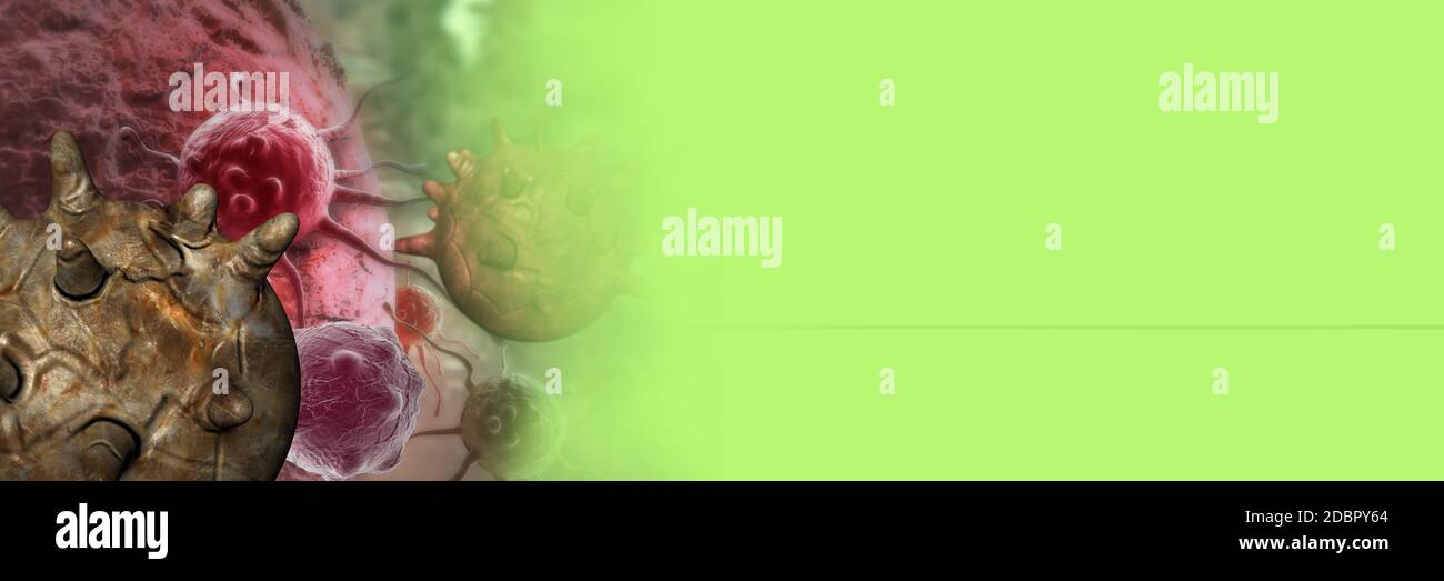 Digital 3d illustration of cancer cells in human body Stock Photo - Alamy