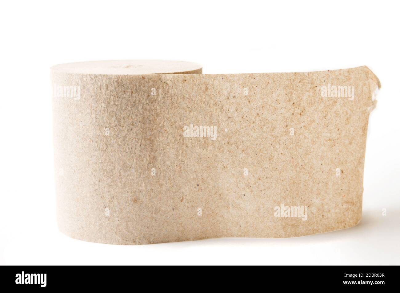 Old style toilet paper on white Stock Photo - Alamy