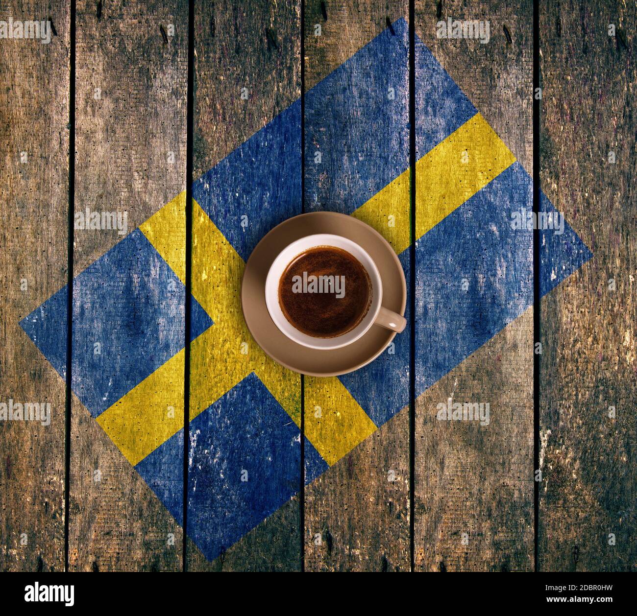 Cup of coffee with the flag Stock Photo - Alamy