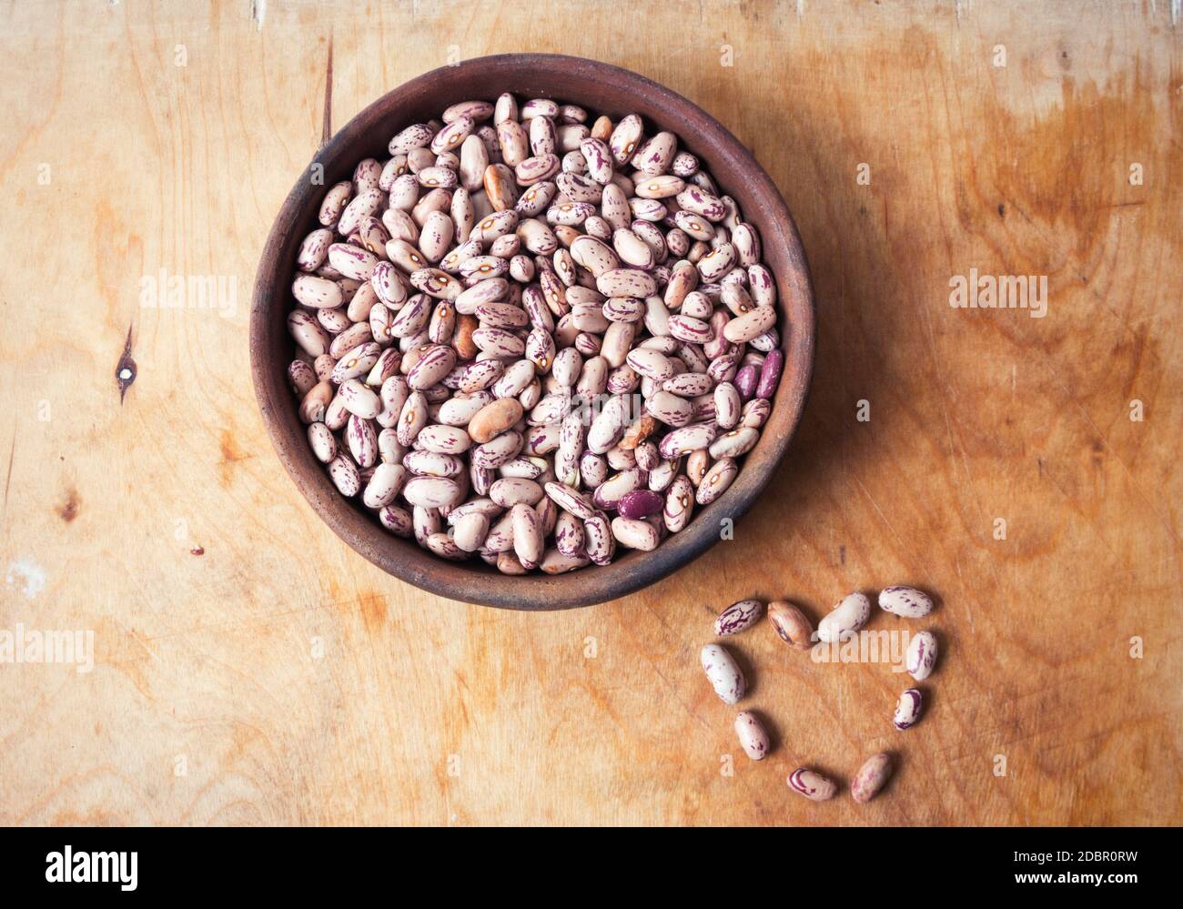 Georgian beans lobio closeup with heart Stock Photo - Alamy