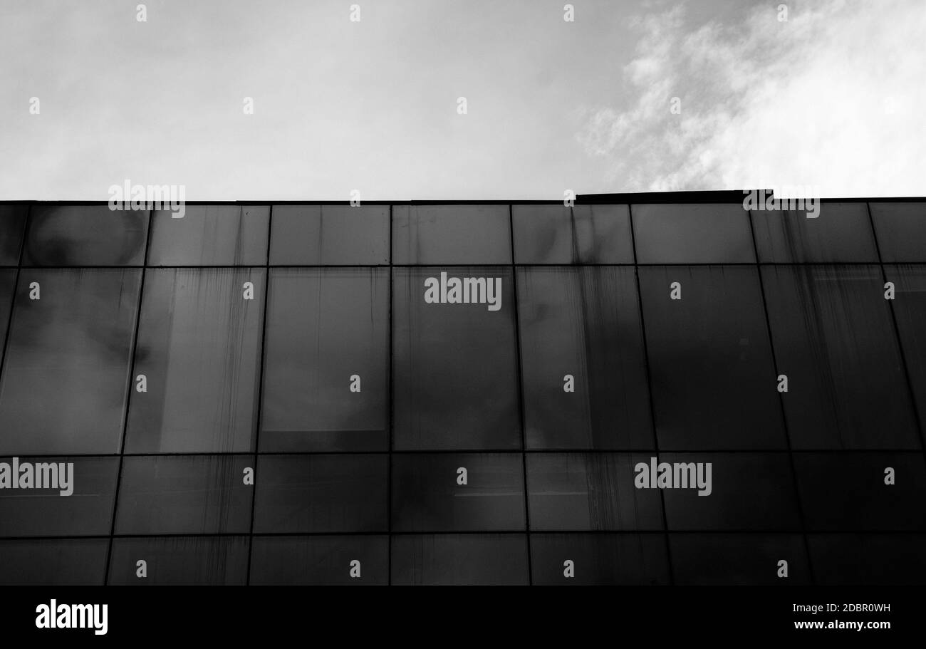 Modern building in BW Stock Photo - Alamy