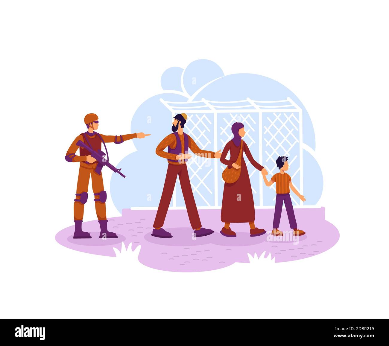 Refugees crossing into iraq hi-res stock photography and images - Alamy