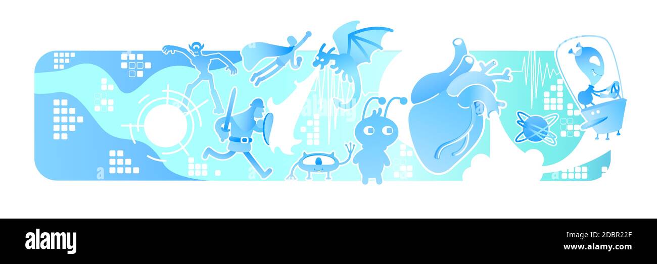 Monster scene poster hi-res stock photography and images - Alamy