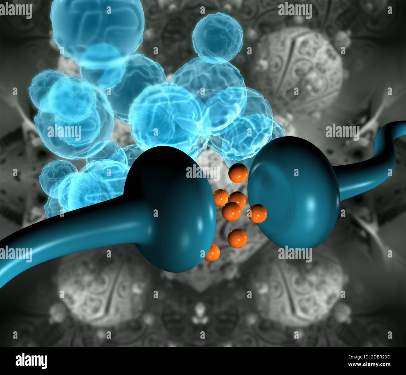 3d rendering - cancer cell in the future Stock Photo - Alamy