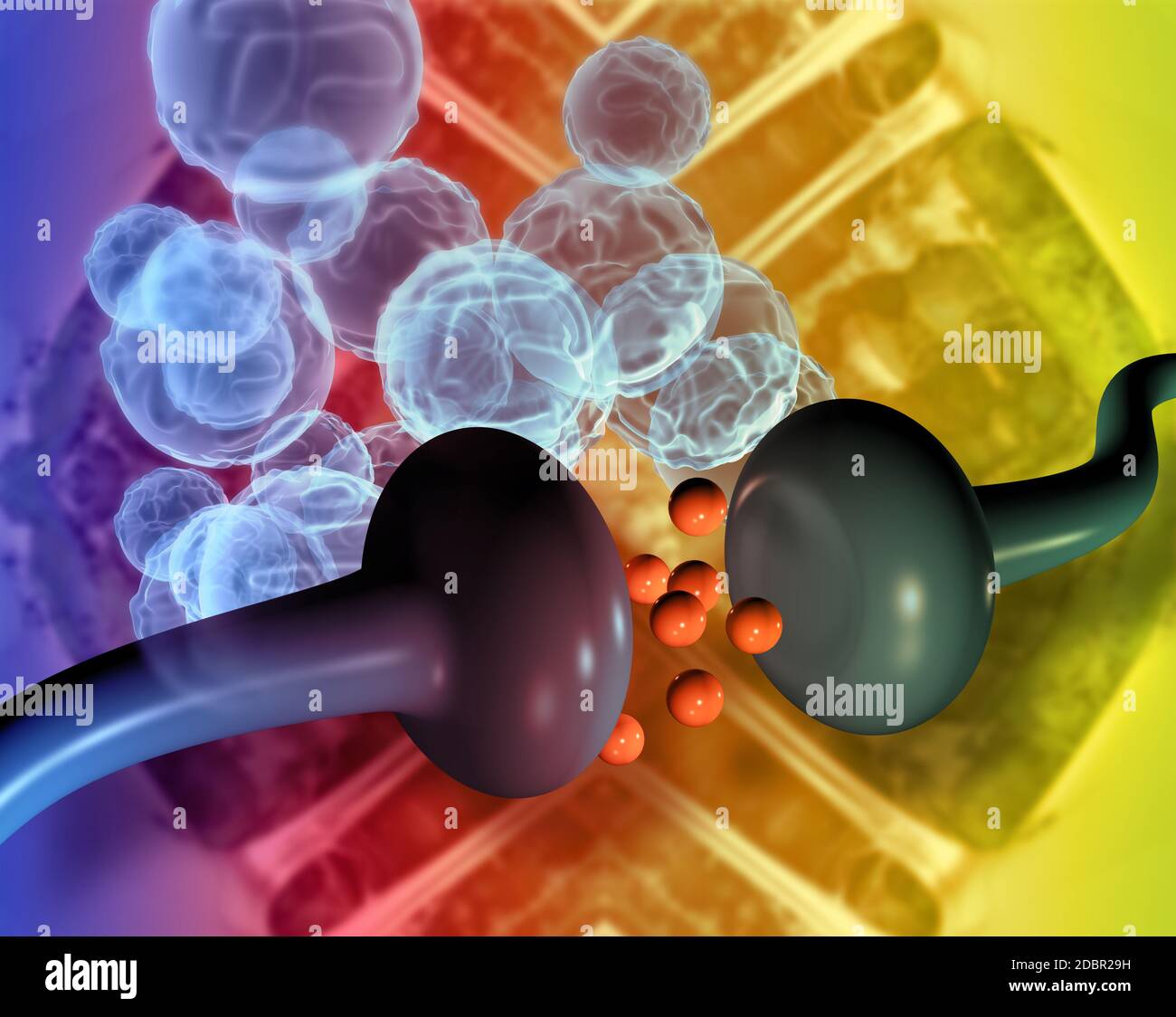 3d rendering - cancer cell in the future Stock Photo - Alamy