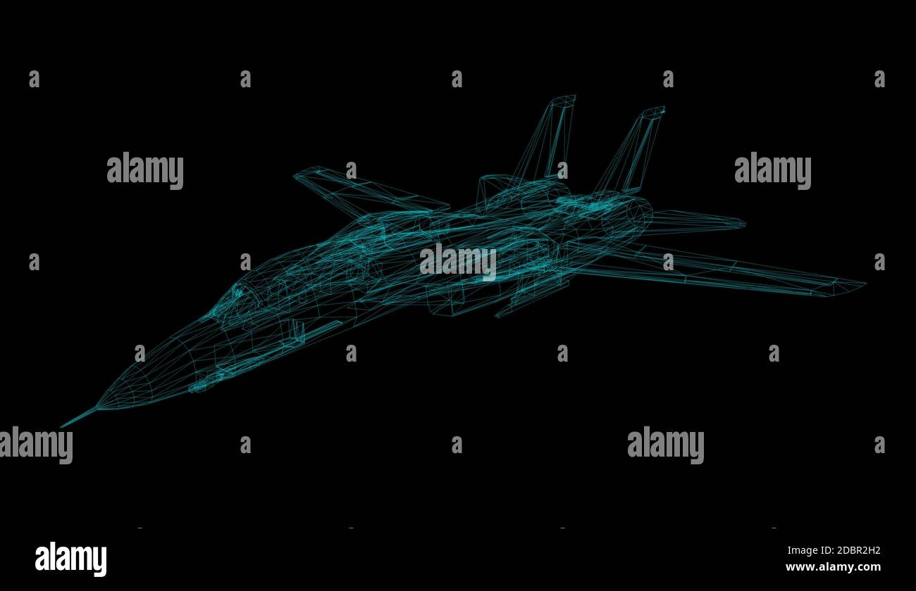 Aircraft engine wireframe hi-res stock photography and images - Alamy