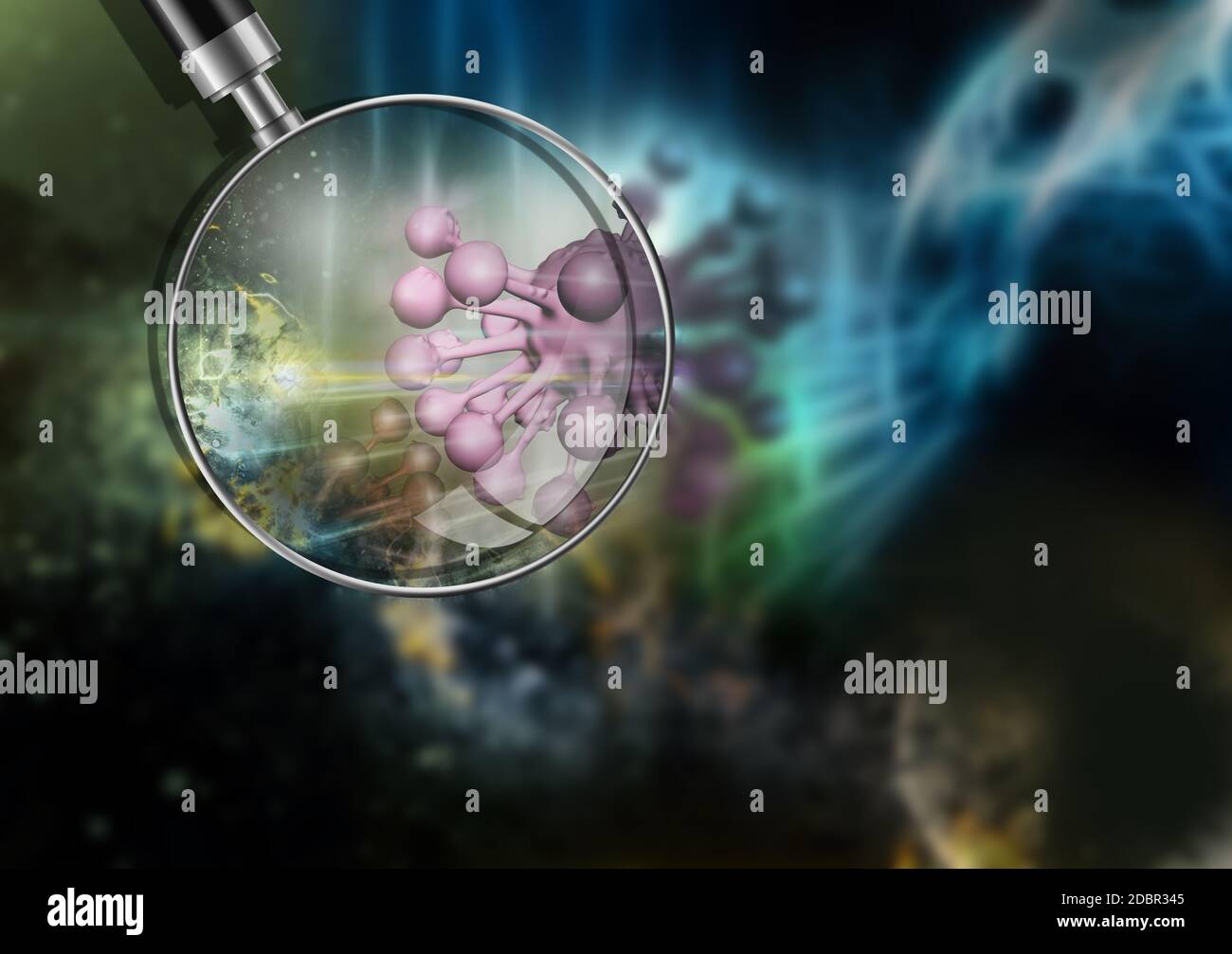 Pollen allergy concept made in 3d software Stock Photo - Alamy